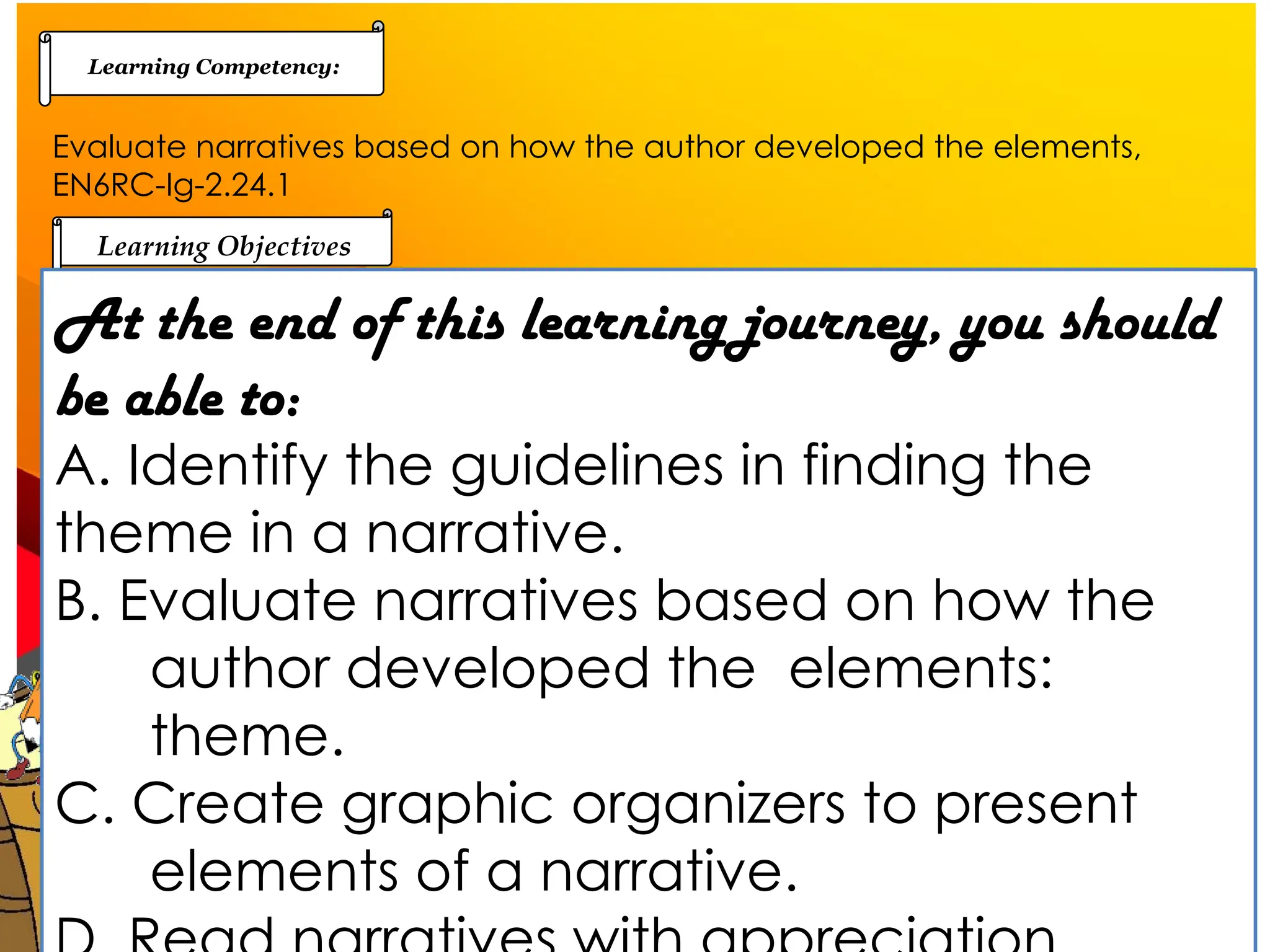Q3 ENGLISH WEEK 4 EVALUATE NARRATIVES BASED ON HOW THE AUTHOR DEVELOPED ...