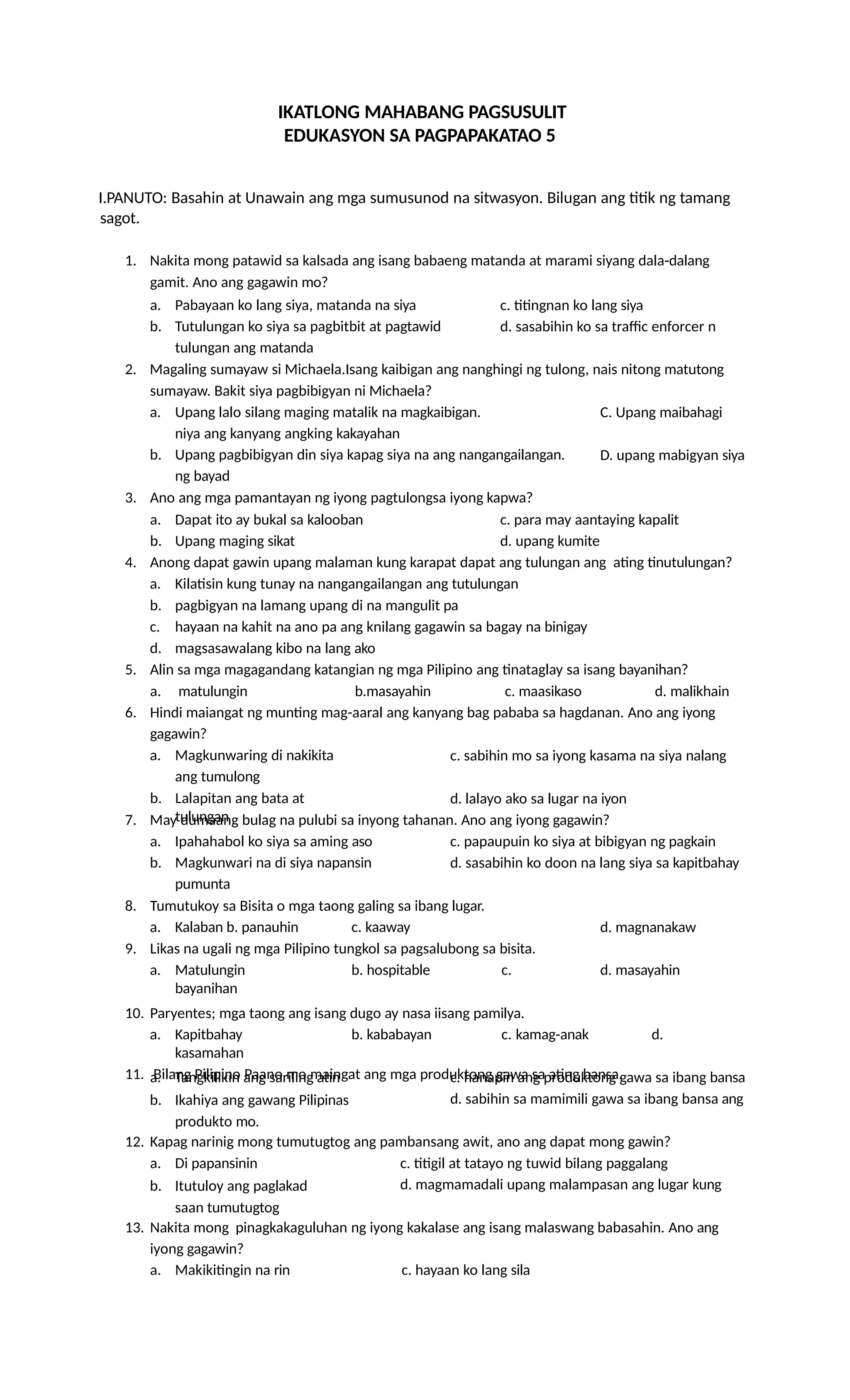 Q3_ESP 5_Ikatlong Mahabang Pagsusulit.pptx