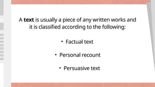Quarter 3 Grade 8 - kinds of TEXT TYPES.pptx
