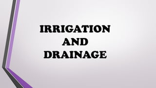 Q3 IRRIGATION AND DRAINAGE TLE Agriculture.pptx