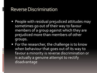 Reverse Discrimination Examples