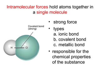 Intermolecular forces and intramolecular forces | PPT