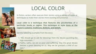 GRADE 8 ENGLISH QUARTER 3 LESSON PPT - LOCAL COLORS | PPTX