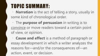 Patterns of Development In Writing Across Disciplines.pptx