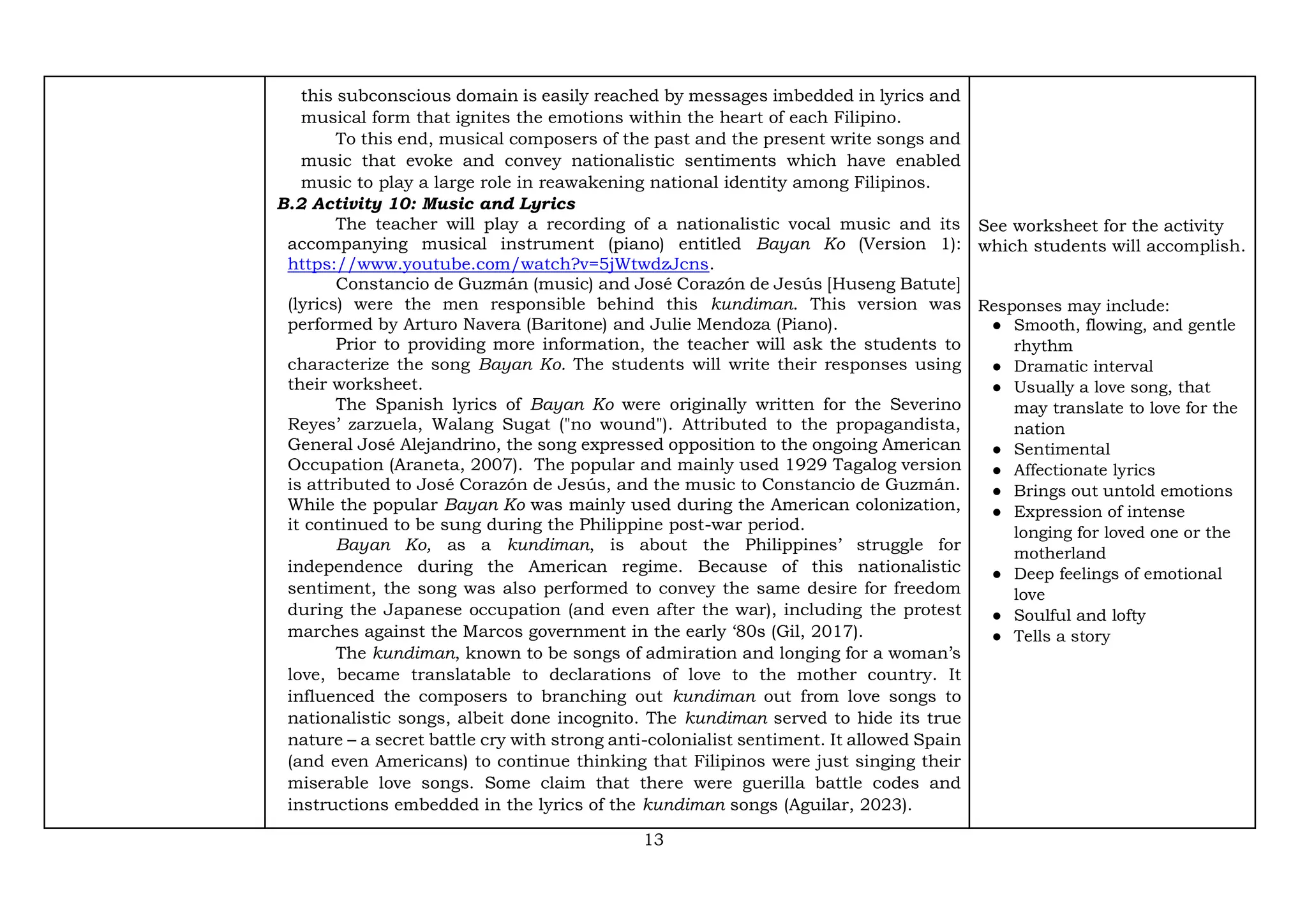 Q3_LE_MA 7_Lesson 1_Weeks 1-2.pdf Music and Arts | PDF