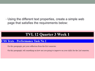 Quarter 3_Lesson2_Cascading Style Sheets_Texts.pptx