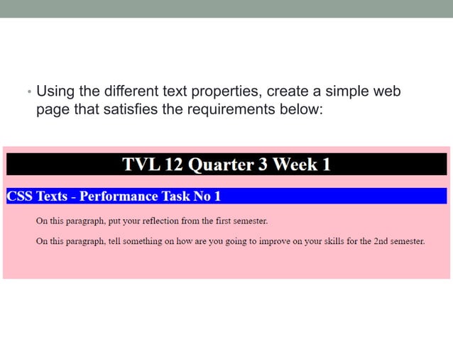 Quarter 3 Lesson2 Cascading Style Sheets Texts Pptx