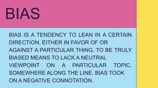 Quarter 3- Module - Grade 9- Bias & Prejudice | PPTX