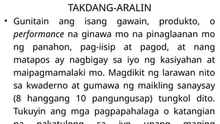 Edukasyon sa Pagpapakatao 9 Q3 M2 Kagalingan sa Paggawa | PPTX