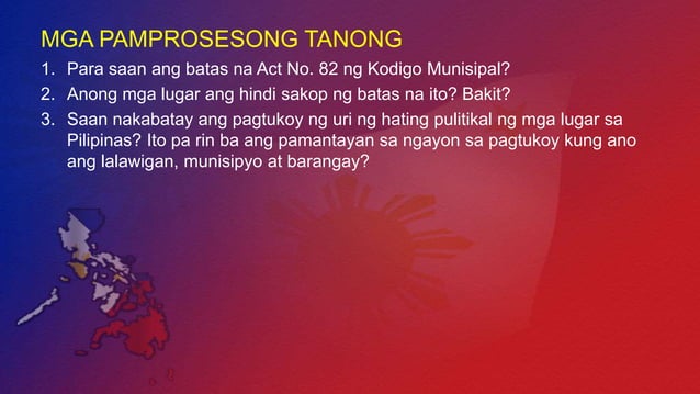 Q3, m2 pilipinisasyon ng gobyerno at pagsupil ng nasyonalismong ...