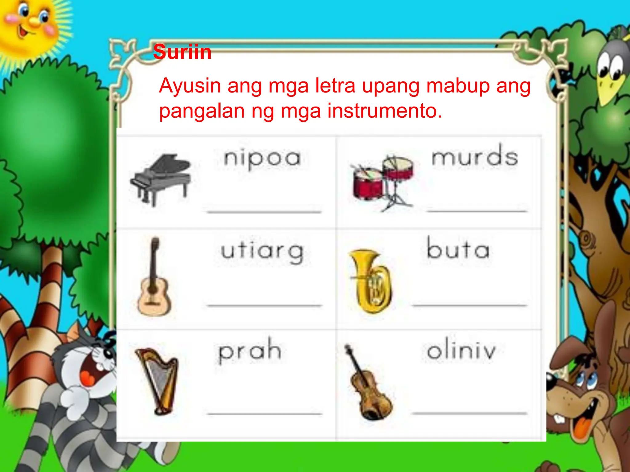 Q3_MAPEH-MUSIC_MOD 2_#identifies the common musical instruments by ...