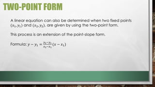 Two-point Form to Standard Form | PDF
