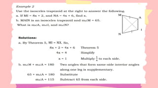 the midline theorem in mathematics for grade 9 | PPTX