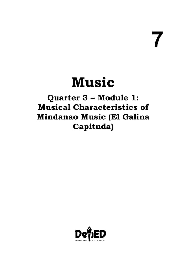Q3 music 7 module 1 | PDF | Music | Entertainment