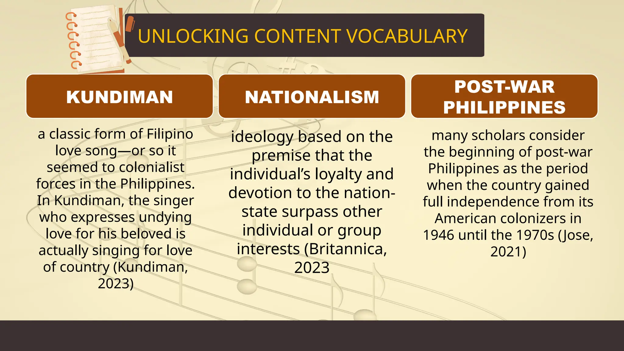 Q3 PPT_MUSIC ARTS 7 (Theme: “Nationalistic Music and Arts in the Post ...