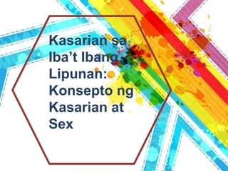 Q3 sex and gender | PPTX
