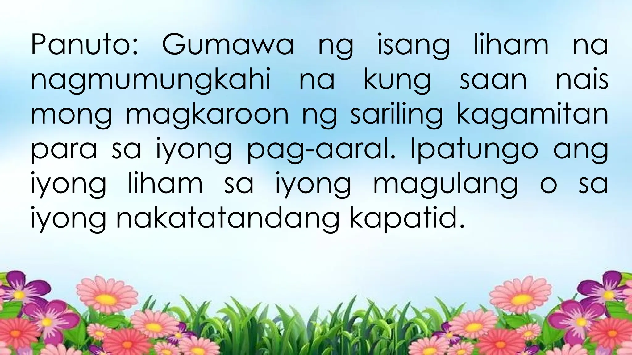 Q3 W7-FILIPINO 5.pptx Filipino 5 pagsulat ng isang sulating pormal at ...