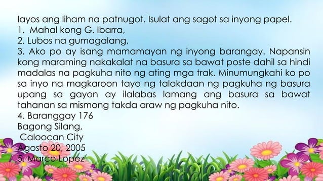 Q3 W7-FILIPINO 5.pptx Filipino 5 pagsulat ng isang sulating pormal at ...