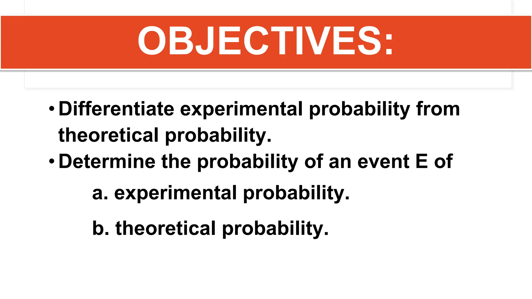 Probability Grade 10 Third Quarter Lessons | PPTX