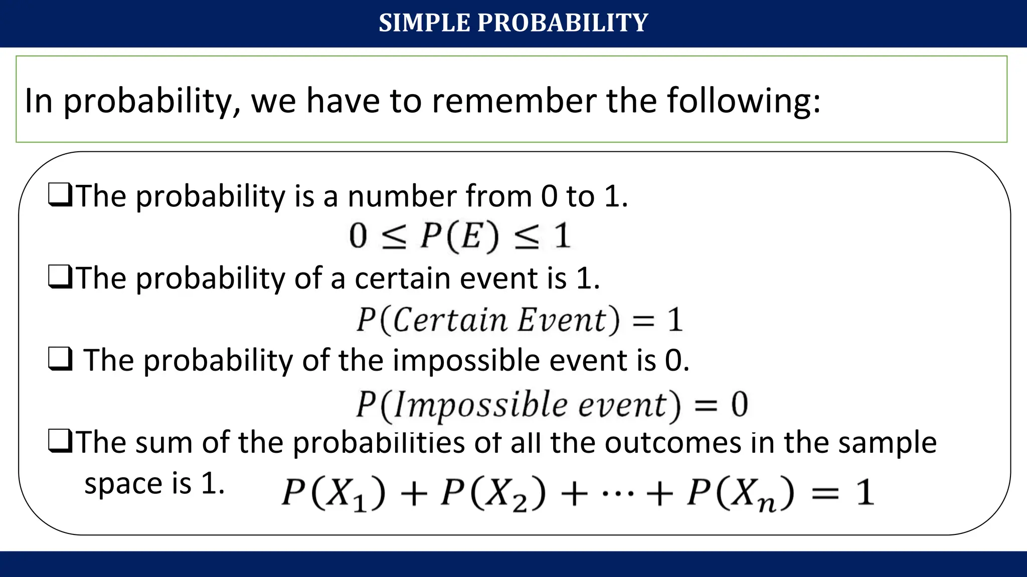 Probability Grade 10 Third Quarter Lessons | PPTX