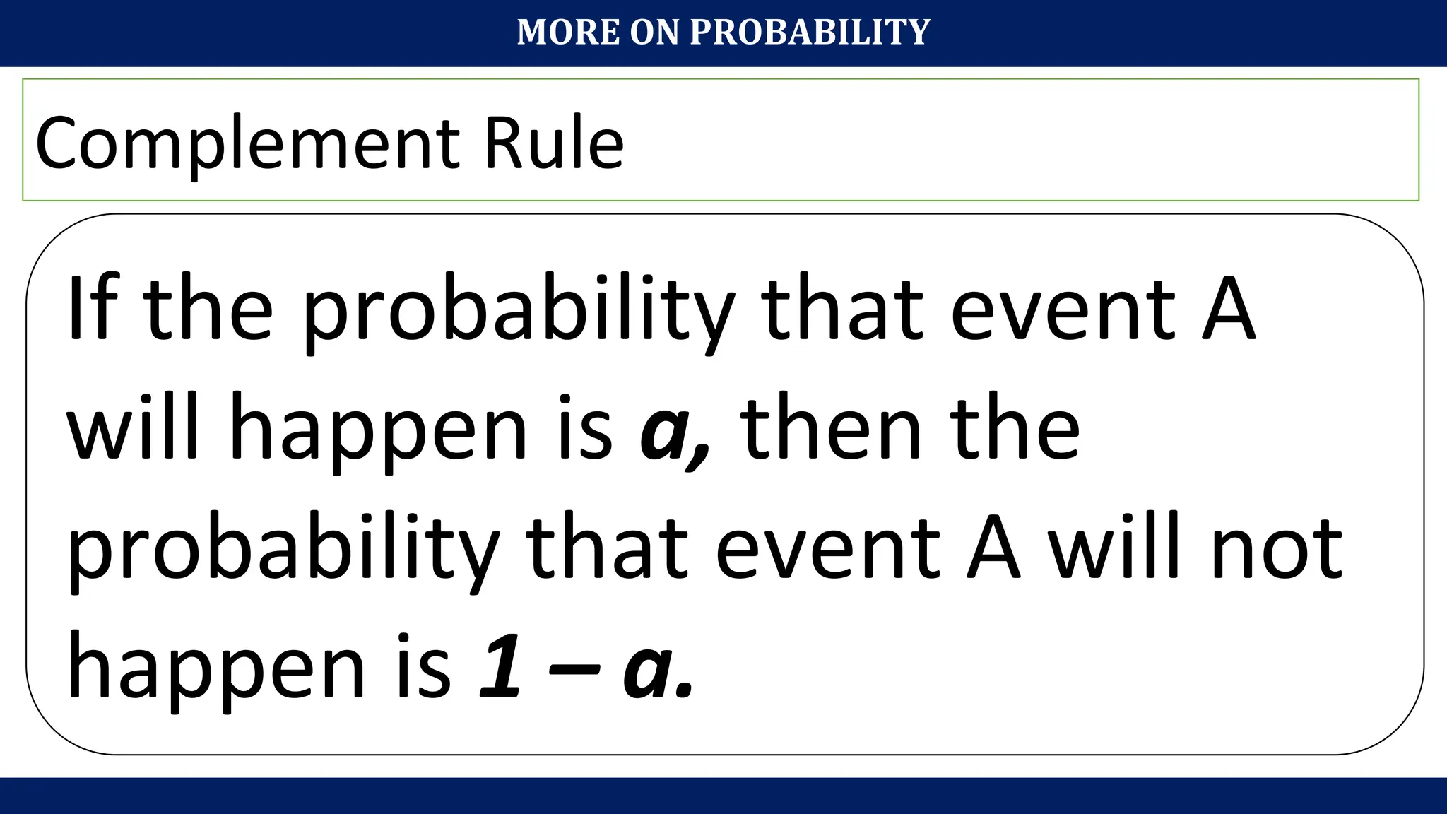 Probability Grade 10 Third Quarter Lessons | PPTX