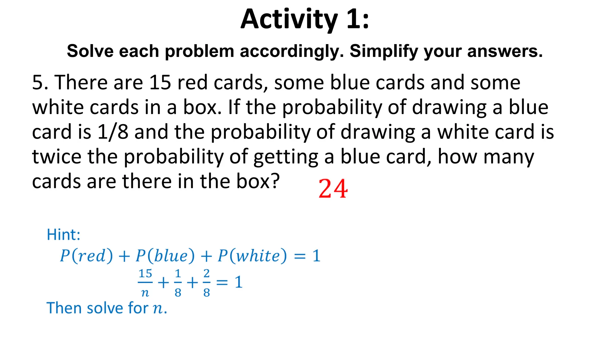 Probability Grade 10 Third Quarter Lessons | PPTX