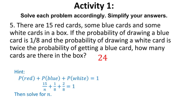 Probability Grade 10 Third Quarter Lessons | PPTX | Physics | Science