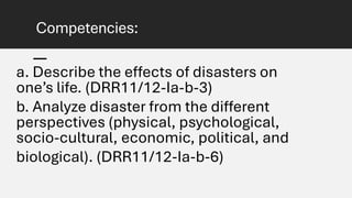 Disaster Readiness and Risk Reduction Quarter 3 Week 2 | PPT