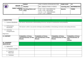 Q3_WEEK7 DAILY LOG LESSON PLAN FOR MATHEMATICS 10.docx