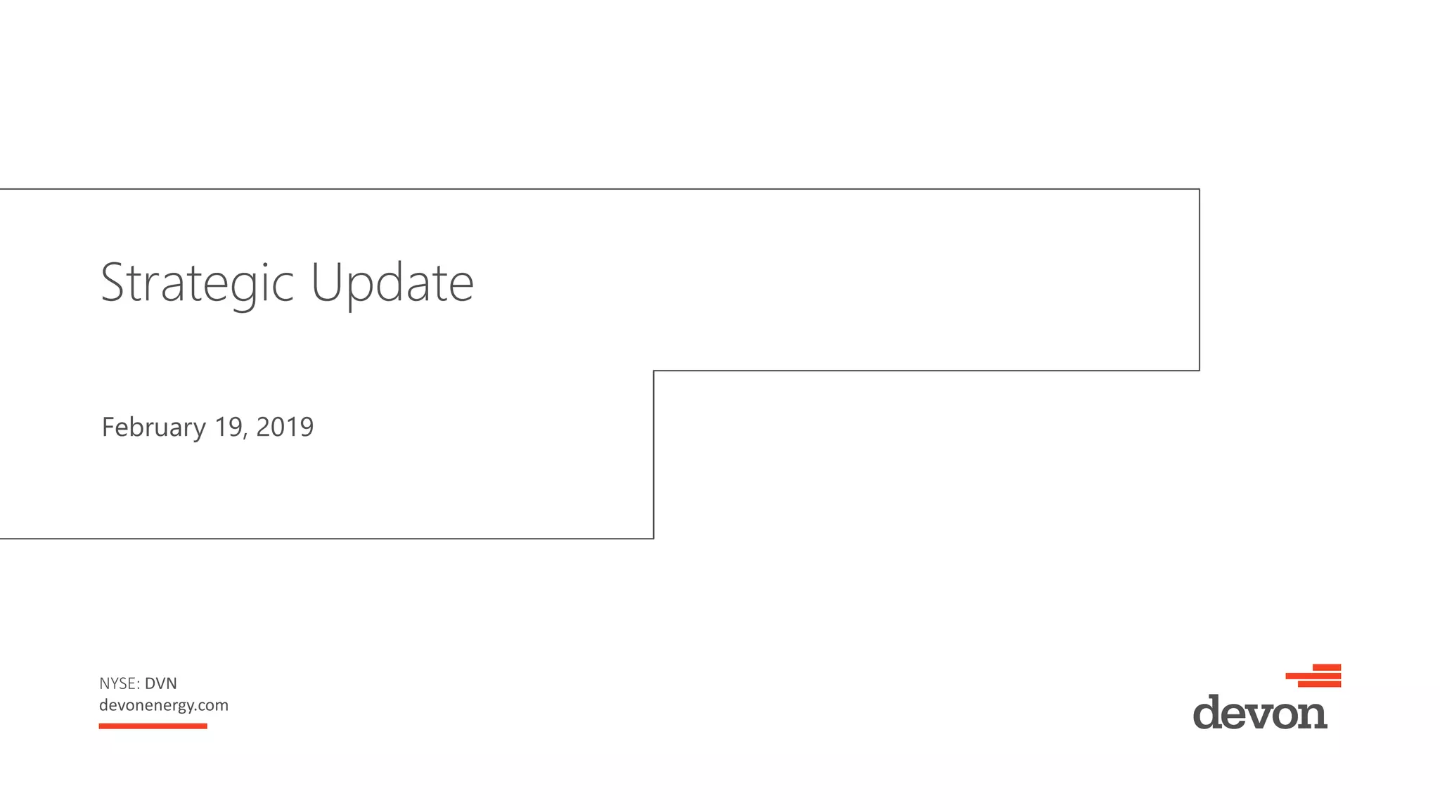 Strategic Update | PPT