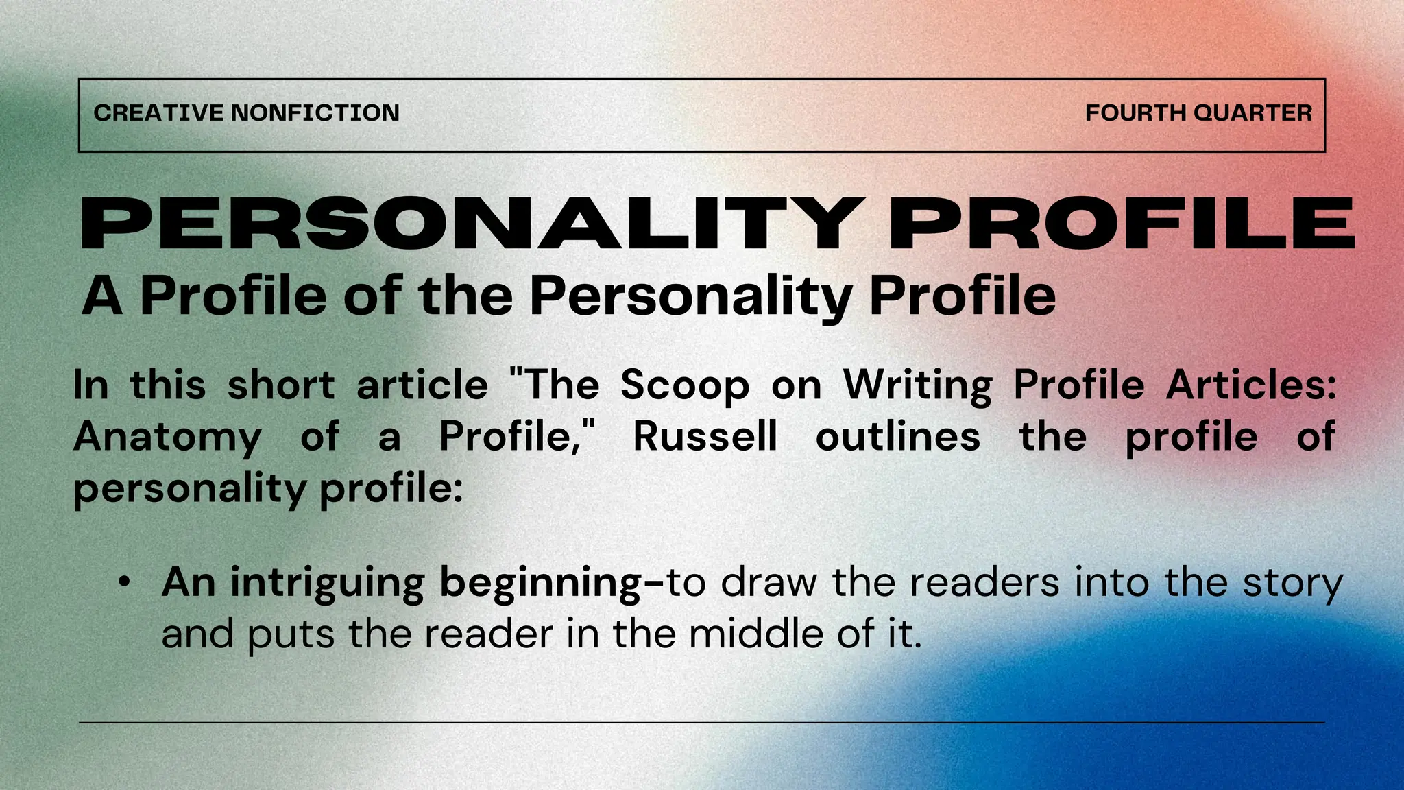 -Literary-Journalism in the field of CNF | PDF