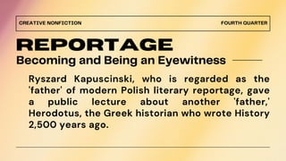 -Literary-Journalism in the field of CNF | PDF