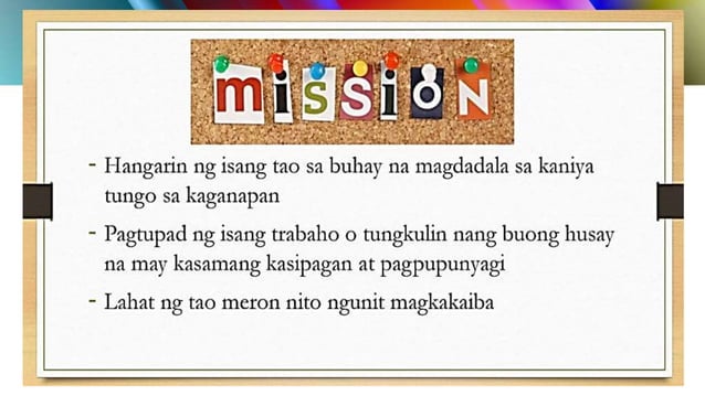 Q4-ESP9-MODULE 14-PERSONAL NA PAHAYAG NG MISYON SA BUHAY | PPTX