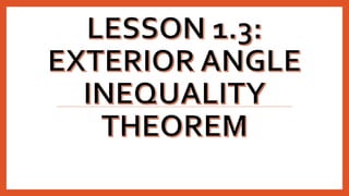 MATH 8 Quarter 4 LESSON 1.3 - Exterior.ppt