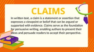 Q4-LESSON-2-CLAIMS.pptx jsndjjdjdjejdddd | PPTX
