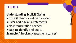 Q4-LESSON-2-CLAIMS.pptx jsndjjdjdjejdddd | PPT