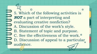 Q4-LESSON 4 in Creative Non-fiction power point presentation | PPTX