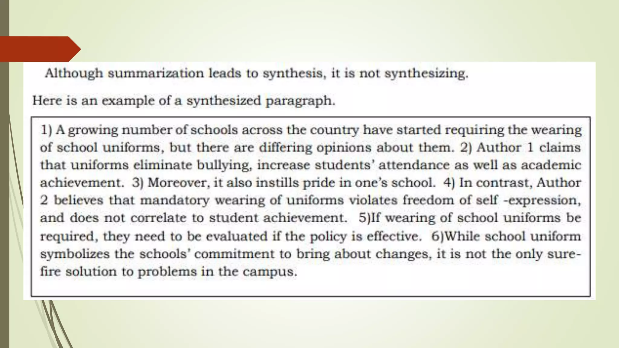 Q4 Module 3 Synthesizing Informationpptx