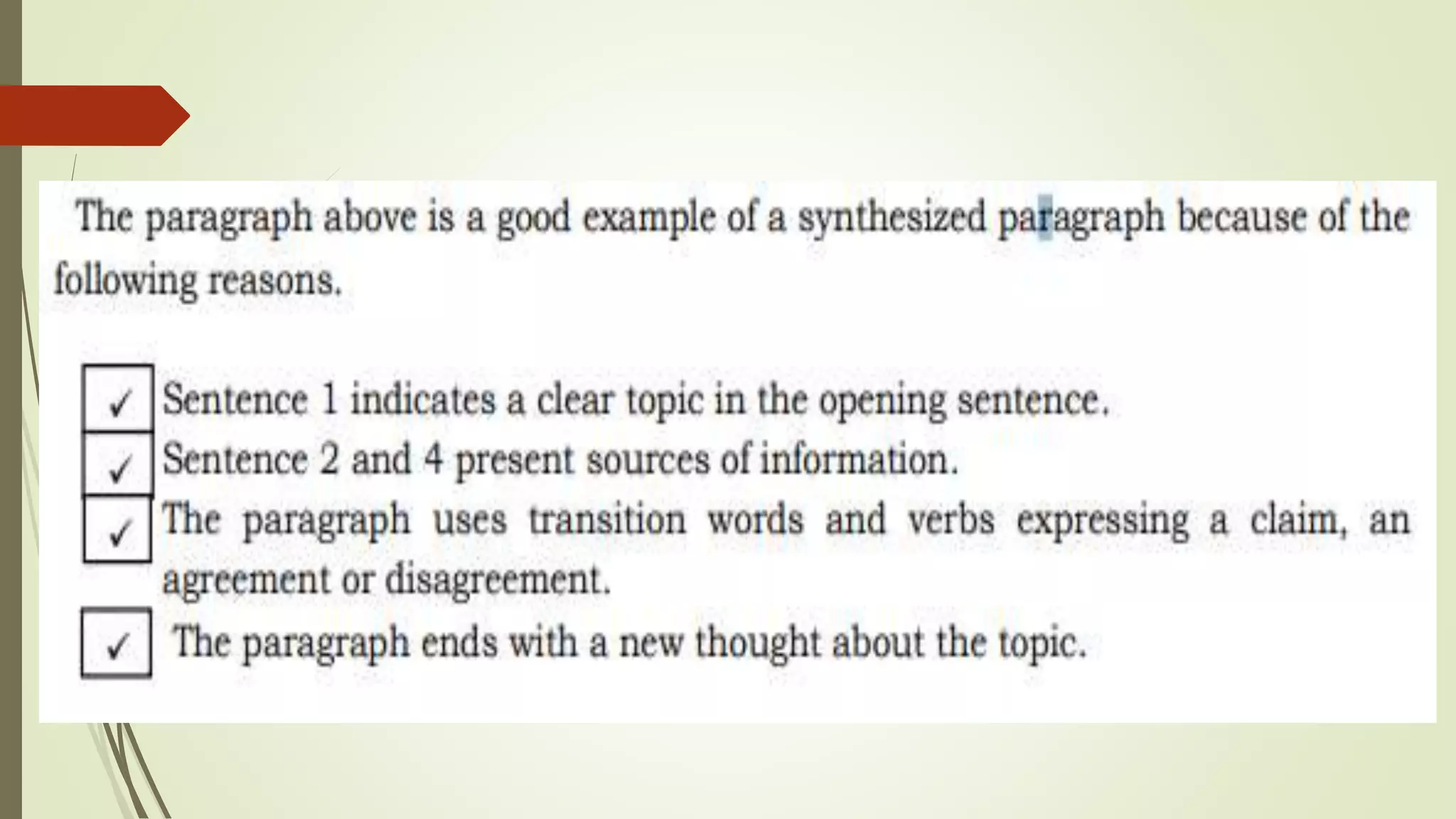 Q4 Module 3 Synthesizing Informationpptx