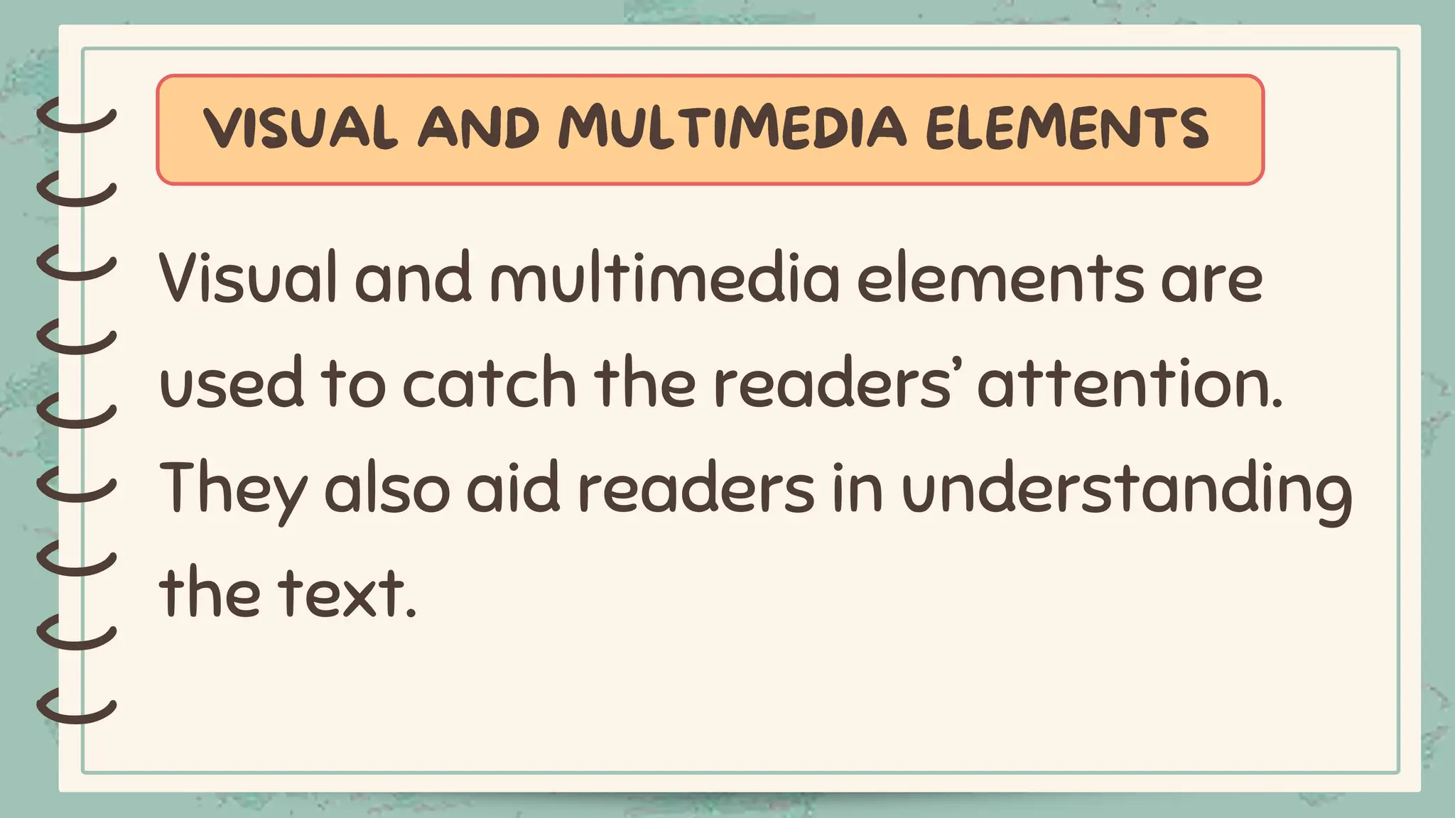 English Subject Visual and Multimedia Elements | PPTX