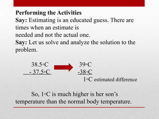 Math lesson: Temperature inside the classroom | PPTX