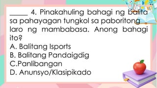 Pagsusulat ng maikling balita editoryal at iba pang bahagi ng pahayagan ...