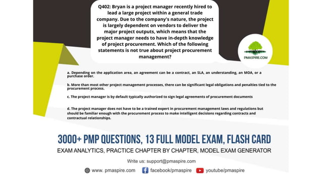 PMP Question of the day! | PPT