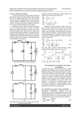 Incremental Conductance MPPT Algorithm for PV System Implemented Using ...