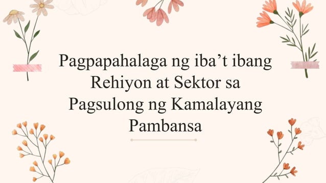 Q4 AP5 - Pagpapahalaga sa Partisipasyon ng Iba't-ibang Rehiyon at ...