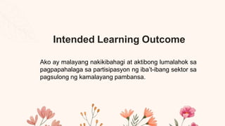 Q4 AP5 - Pagpapahalaga sa Partisipasyon ng Iba't-ibang Rehiyon at ...