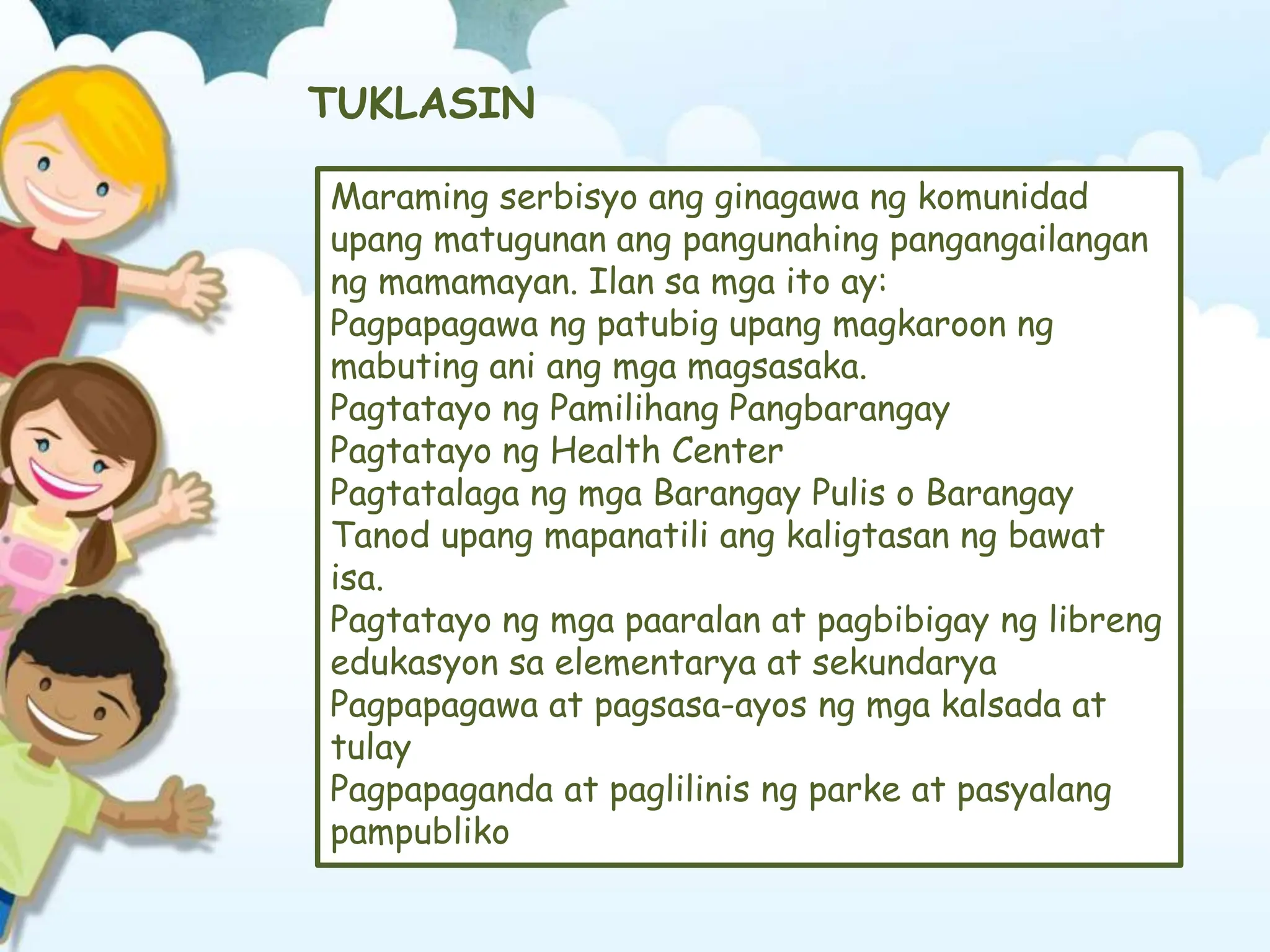 Q4_ARPAN_MOD 3_Natatalakay ang mga paglilingkod.pptx