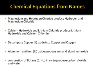 Chemical Reaction Science 10 lesson Fourth quarter | PPT