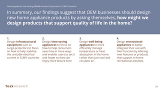 Home Appliance Use among Middle-Income Consumers in CLMV Countries | PPTX