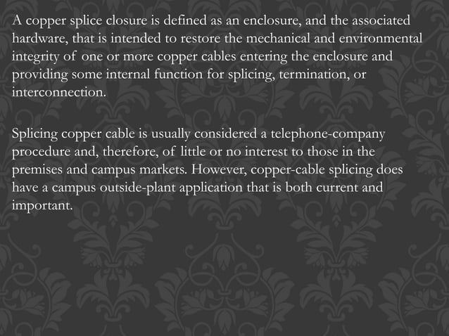 Copper-cable and Splicing - TLE 10 ICT.pptx | Jewelry Making | Arts and ...